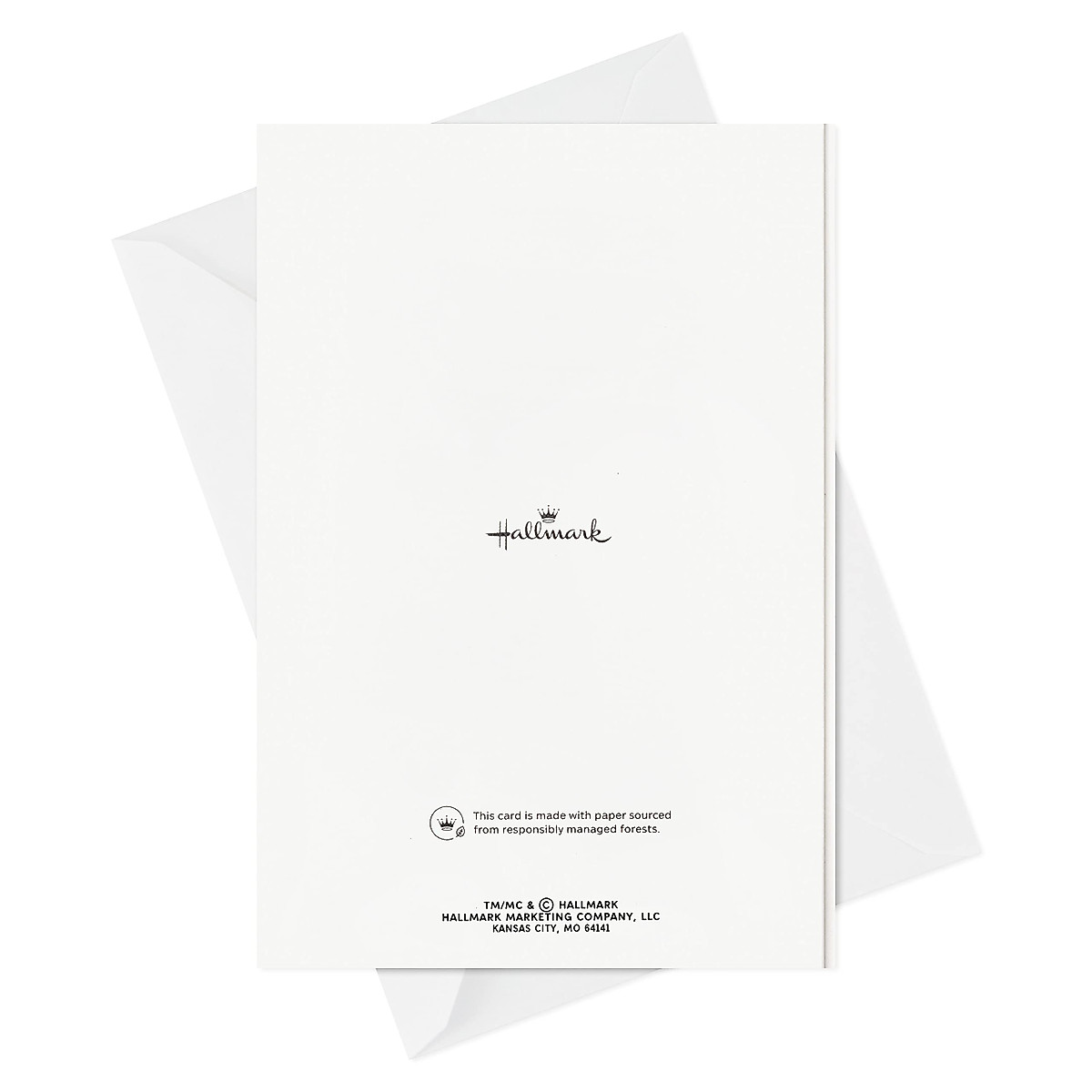 Hallmark 13" Large Heart Gift Bag with Wedding Card and Tissue Paper (Best Wishes Gold and White, Hearts) for Weddings, Bridal Showers, Engagements