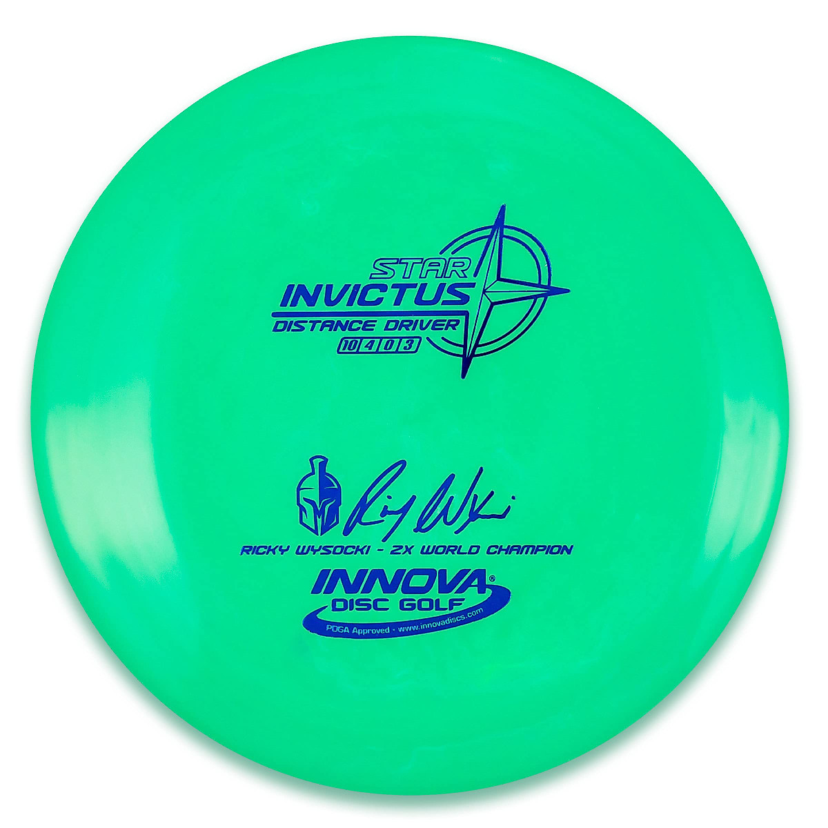 Innova Discs Star Invictus [Ricky Wysocki 2X] Distance Driver Golf Disc [Colors May Vary] - 173-175g