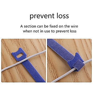 120PCS Reusable Fastening Cable Ties - BSELEYY 6 in Cable Management Ties Cable Straps With Hook and Loop Multipurpose Adjustable Cord Ties Cord Organizer for Home Office (Black)