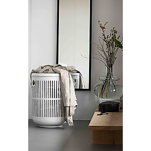 Zone Denmark Laundry Basket - Elevate Your Laundry Routine with Style and Functionality, Black 16.14x16.14x21.65 inches