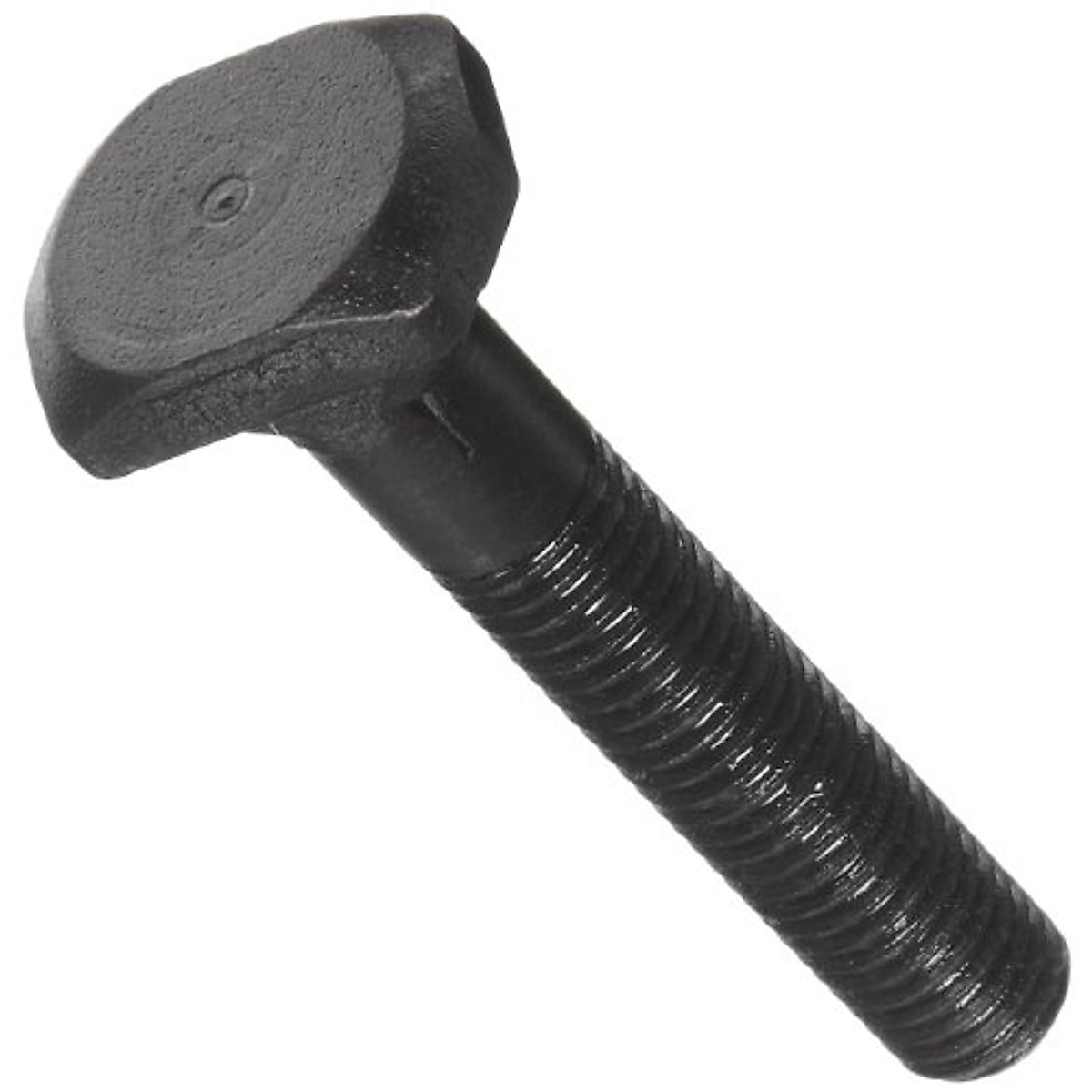 Te-Co 46201 Black Oxide Medium Carbon Steel T-Bolt, 3/8"-16 TPI, 1" Thread Length, 1-1/2" Length, 11/16" x 11/16" x 1/4" Head, 3/8" Table Slot (Pack of 2)