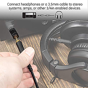 GE Universal Audio Extension Kit, 3.5mm Plugs and Coiled Extension Cable, 18 Feet, for use with Headphones, Stereos, Smartphones, Tablets and Sounds Systems, 33612