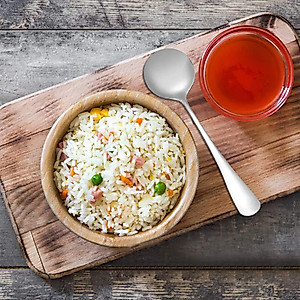 Set of 9, Stainless Steel Round Soup Spoons, SourceTon 3 Sizes of Soup Spoons, Use for Home, Kitchen or Restaurant- 7.5 Inch, 6.6 Inch, 6.3 Inch