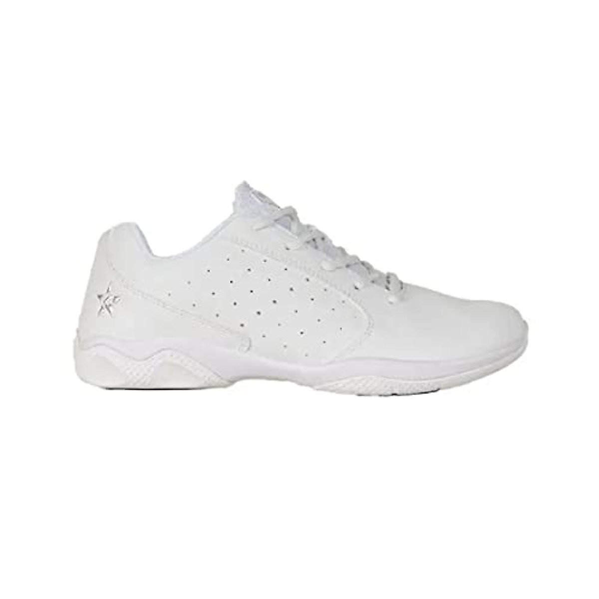 Rebel Athletics Rise Cheer Shoe, White, 2 Big Kid