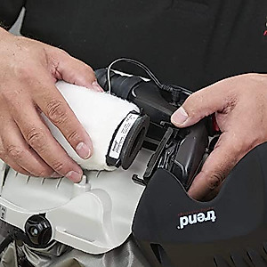 Trend Airshield Pro Full Faceshield, Dust Protector, Battery Powered Air Circulating Mask for Woodworking, AIR/PRO