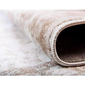 Unique Loom Sofia Collection Area Rug - Salle Garnier (6' 1" x 9' Rectangle, Beige/ Ivory)