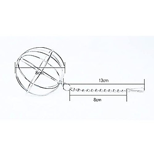 Lbaby Hay Feeder Ball Stainless Rabbits Feeding Grass Ball 3.15inch Hay Dispenser Holder Feeder Hanger Accessories for Small Animals Guinea Pig Bunny