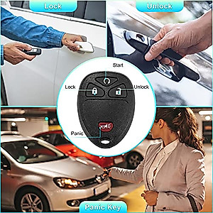 X AUTOHAUX 2pcs 315MHz OUC60270 15913421 Keyless Entry Remote Car Key Fob for Chevrolet Silverado for GMC Sierra 1500 2500 3500 2007-2013 4 Buttons