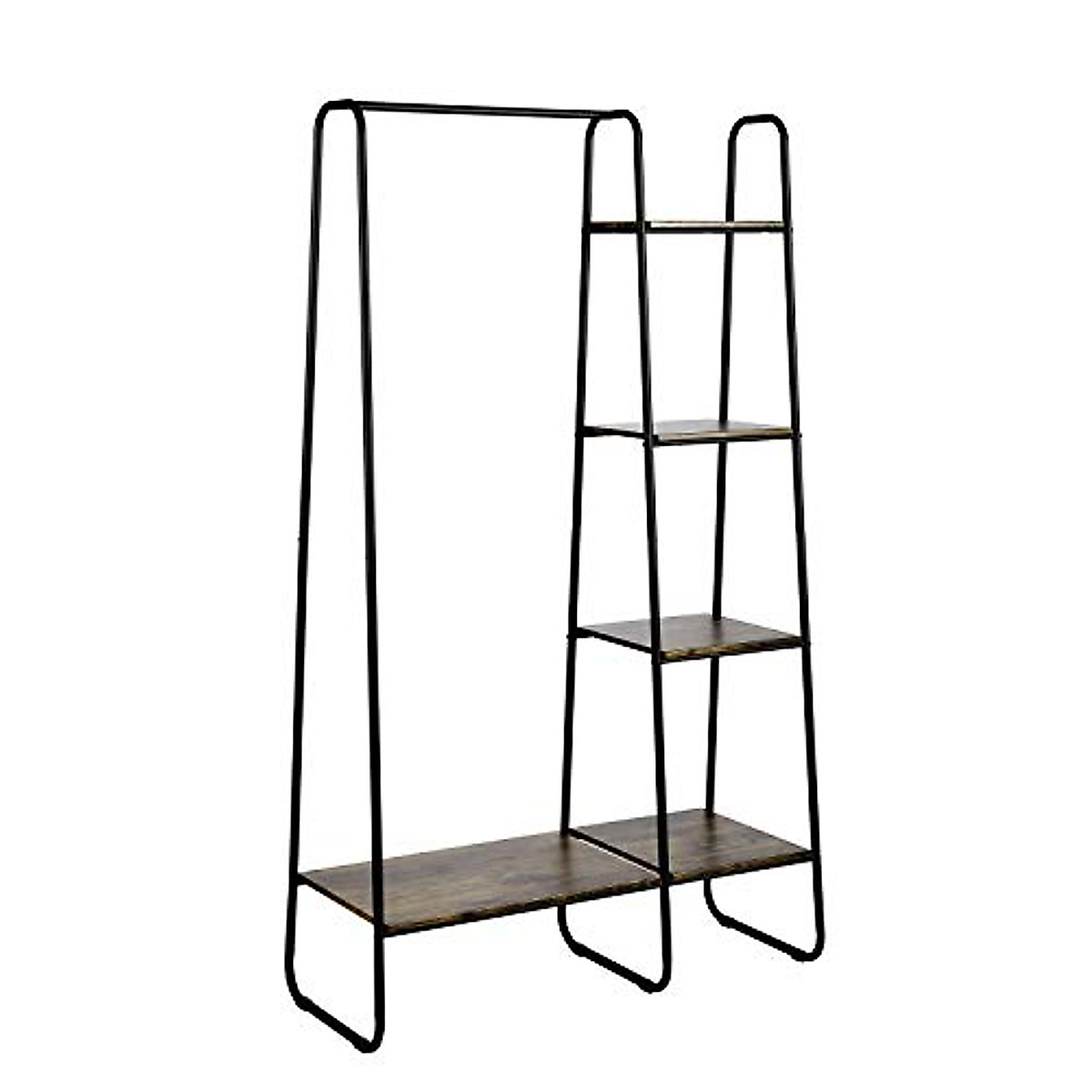 Seville Classics 4-Tier Freestanding Closet Organizer, Black