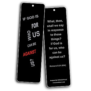 Christian Inspirational Bookmarks Cards - Be Strong NIV (60-Pack) - Stocking Stuffers for Baptism Youth Group Cell Group VBS Bible Study Mission Trip - Best Church Supplies Sunday School Rewards