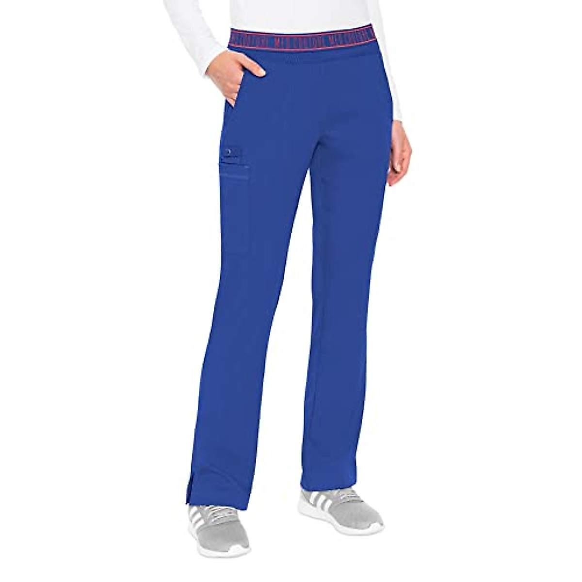 Med Couture Touch Women's Yoga 2 Cargo Pocket Pant, Royal, Medium