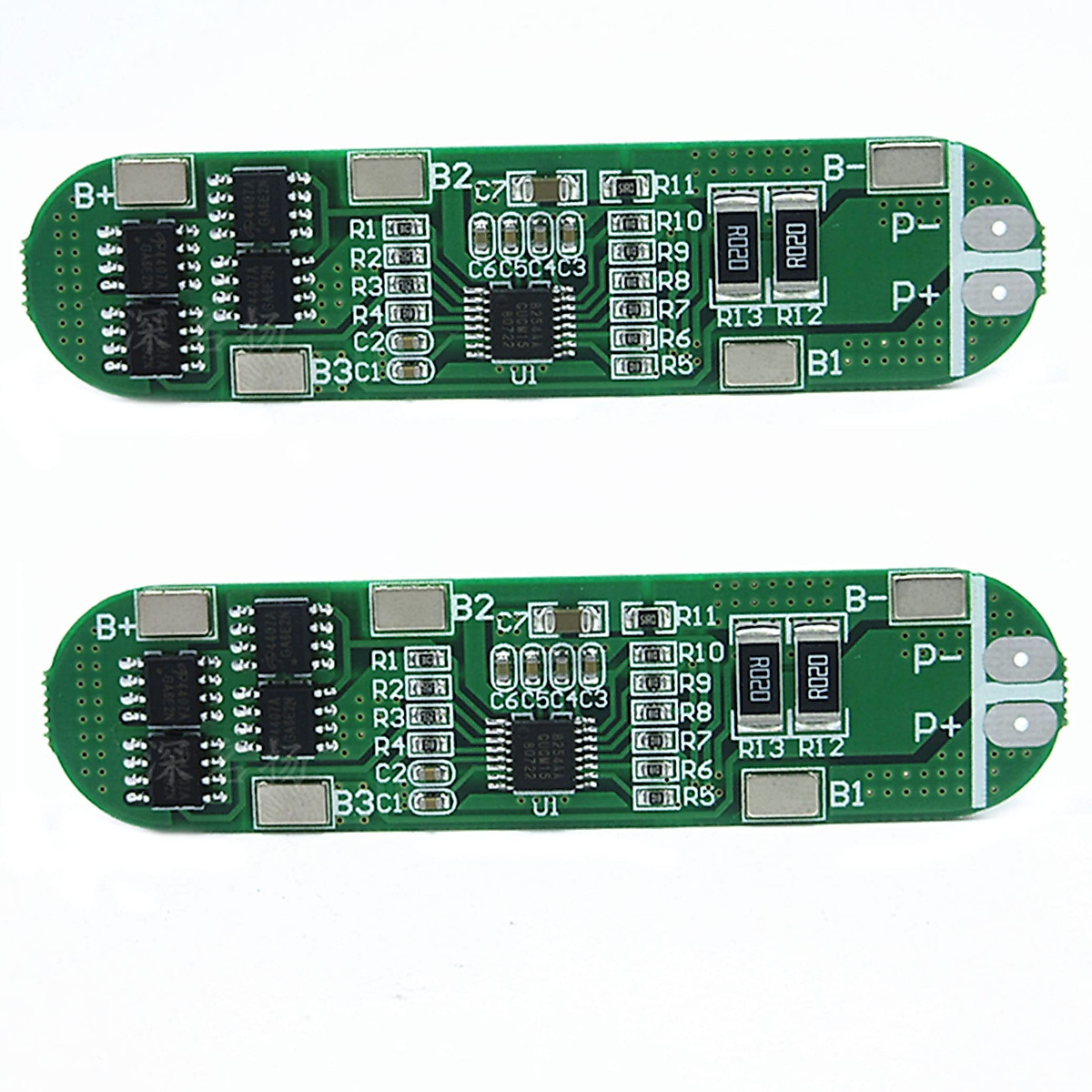 2Pcs 4S 14.4V 14.8V 16.8V 5A 18650 Li-ion Lithium Battery Charger Protection Board Overcharge Protection BMS PCB Circuit Module