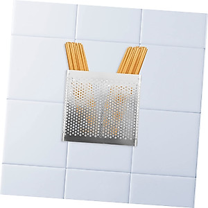 HANABASS Compartment Draining Square or Holder Stainless Dishwasher Compartments- Mesh Chopstick Hook Countertop Restaurant Fork Utensils for Rack- Steel Home Holderhanging with Organizer