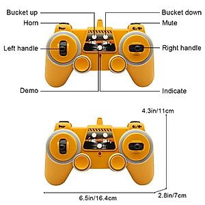 Mostop RC Bulldozer 2.4G RC Loader Tractor Crawler Bulldozer Remote Control Construction Vehicle for Kids