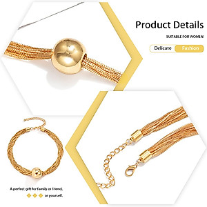 Sixexey Chunky Gold Statement Choker Necklace Bold Necklace for Women