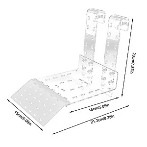 Turtle Basking Platform, Transparent Tortoise Resting Terrace Aquatic Reptile Basking Platform Turtle Hanging Ramp Climbing Shelf for Aquarium(TC)