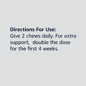 Amazon Basics Dog Hip & Joint Supplement Chews, 60 Count (Previously Solimo)