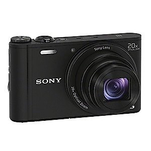 Sony DSCWX350 18 MP Digital Camera (Black) (Renewed)