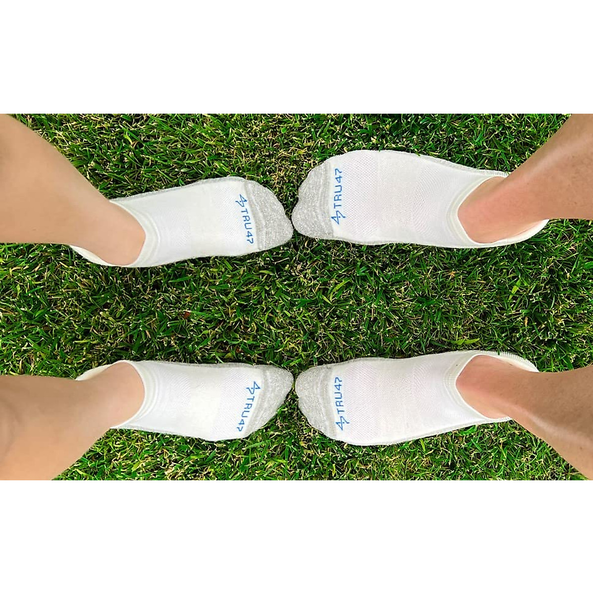 TRU47 Grounding & Earthing Products | Quarter Socks Grounding Socks | Silver Infused Socks | Breathable Socks Made With 99.99% Pure Silver Thread and Merino Wool (Medium, Quarter)