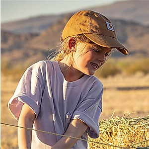 Carhartt Baby Girls Signature Canvas Baseball Cap, Carhartt Brown