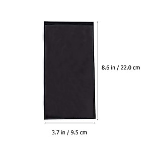 Cabilock Metal Vanity Tray Rectangle Decorative Tray Jewelry Tray Trinket Ring Dish Black Food Serving Plate for Bathroom Kitchen Counter Dresser 22x9.5x2cm