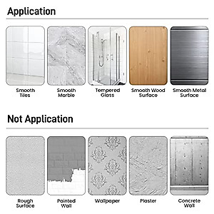 Eleulife Shower Caddy Shelf Basket, 2 Pack Shower Organizer No Drilling Adhesive Shower Storage Shelves Rack for Bathroom, Kitchen, Toilet, No Drilling, Rustproof (Black)