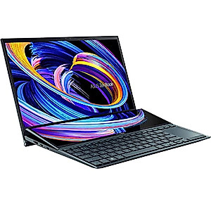 ASUS ZenBook Duo 14 UX482 FHD Touchscreen (Intel 4-Core i7-1165G7, 16GB RAM, 1TB SSD) Business Laptop, Innovative ScreenPad Plus, Backlit KeyBoard, Thunderbolt 4, Webcam, IST HDMI, Stylus, Win 11 Home