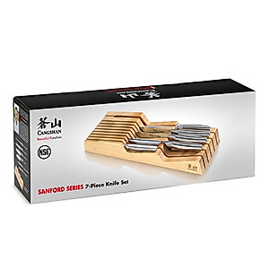 Cangshan Sanford Series 1027167 German Steel 7-Piece Knife In Drawer Set