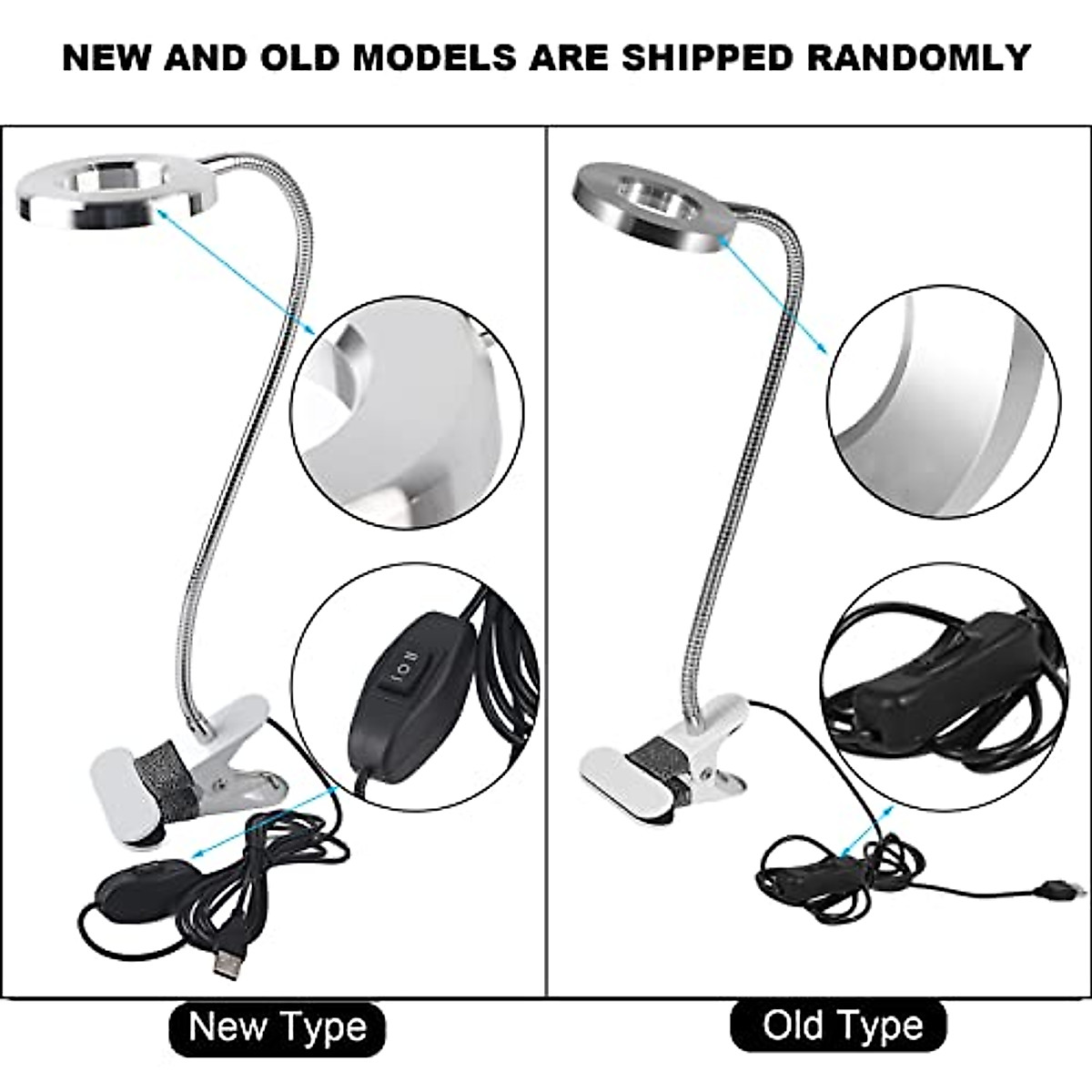 Lash Light for Eyelash Extensions, LED Tattoo Lash Extension Light, USB Beauty Lash Lamp for Skincare Beauty Salon Manicure Desk Lamp