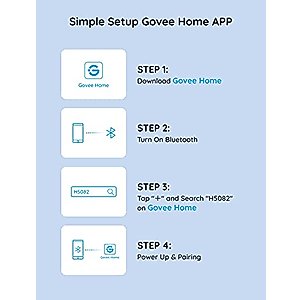 Govee Dual Smart Plug 4 Pack, 15A WiFi Bluetooth Outlet, Work with Alexa and Google Assistant, 2-in-1 Compact Design, Govee Home App Control Remotely with No Hub Required, Timer, FCC and ETL Certified