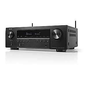 Denon AVR-S760H 7.2 Ch AVR - 75 W/Ch (2021 Model), Advanced 8K Upscaling, Dolby Atmos Height Virtualization, DTS Virtual:X & More, Wireless Streaming, Built-in HEOS, Amazon Alexa Voice Control