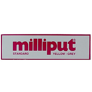 Milliput Standard 2-Part Self Hardening Putty, Yellow/Grey