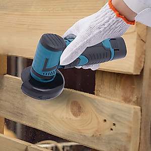 Mini Angle Grinder, Angle Grinder Tool Grinders Power Tools, Electric Metal Grinder 19500 RPM with 2pcs 12V 2000mAh Battery & 2pcs Discs, Non-Slip Handle for Metal, Wood