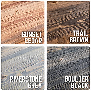 Restore by Pipe DÉCOR Solid Wood Office Desk Top, Reclaimed Ponderosa Pine Wood in Riverstone Grey, 48 in. x 24 in. x 1.25 in.