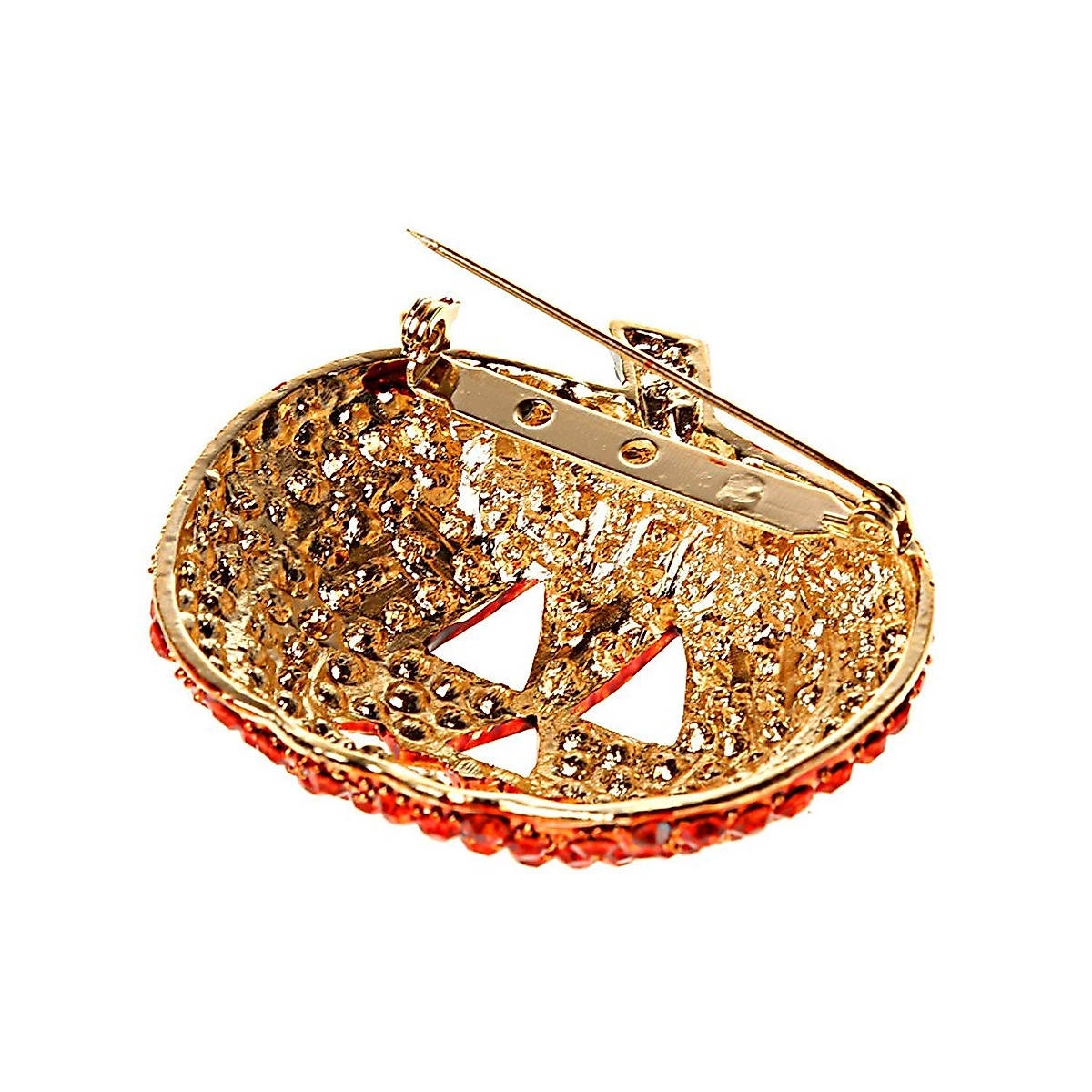 STYLE LOVELY CRYSTAL HALLOWEEN CHRISTMAS PUMPKIN BROOCH PIN JEWELRY GIFT FASHION BROACH Clever design