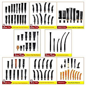 OLD FOX 2 PCS DIY Pipe Accessories Mouthpiece Stem Replacement BE0023X2