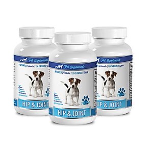 Puppy Joint Health Supplement - Hip & Joint Support - for Dogs - Chewable - pet glucosamine - 3 Bottle (360 Chewable Tablets)