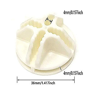 HOWDIA Wire Cube Plastic Connectors for Wire Grid Cube Storage Shelving & Mesh Snap Organizer 50pcs - Cream