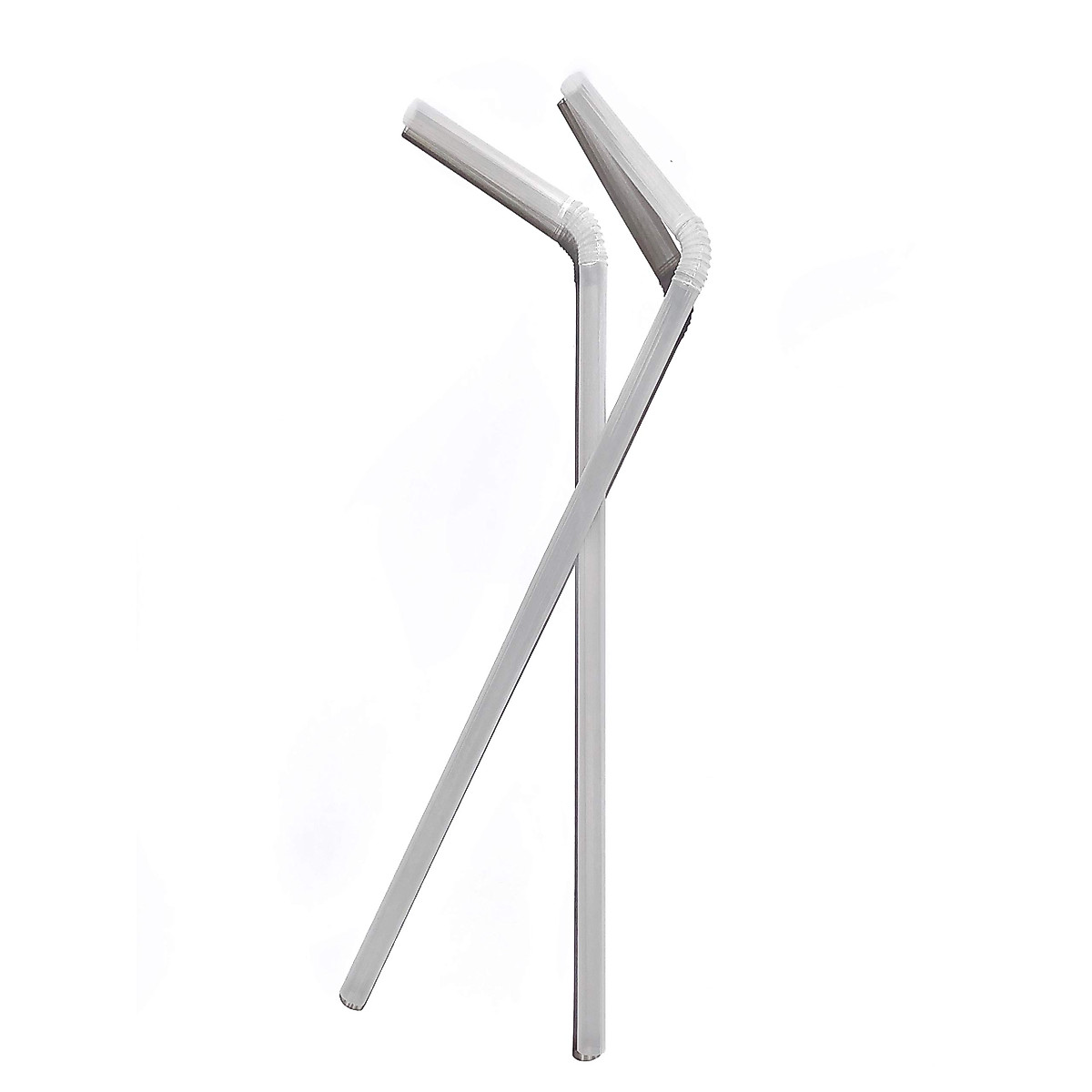 BIOPLANT 100 Pack Plant-based Corn Biodegradable Straws. Flexible Bendable Bendy Straws, Plastic-Free disposable straws. Eco Friendly alternative to Plastic Straws & Not Soggy like Paper Straws