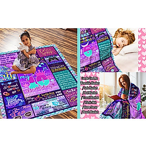 Robadyme 9 Year Old Girl Birthday Gift Ideas Throw Blanket, 9th Birthday Gifts for Girls, Happy 9th Birthday Decorations, Best Birthday Gifts for 9 Year Old Girls Daughter Bestie Sister 50" x 60"