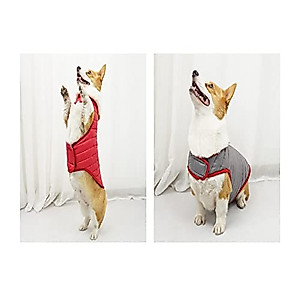 YUEMOL pet Clothes Double Sided Down Padded Coat pet Coat, Small, Medium and Large Size Dog, cat and Dog Warm pet Clothes (Color : B, Size : 3X-Large)