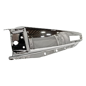 MBI AUTO - Chrome, Steel Front Bumper Impact Face Bar Compatible with 2007 2008 2009 2010 2011 2012 2013 Chevy Silverado 1500 Pickup 07-13, GM1002831