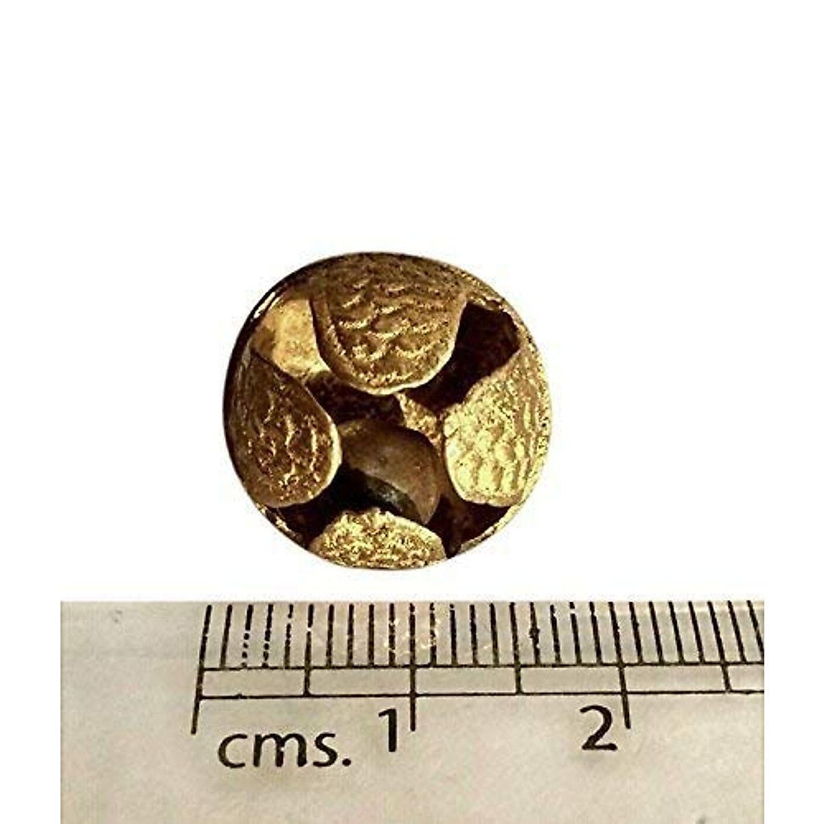 eSplanade 100 Pcs Indian Brass Anklets/Ghungroo Bells Loose Beads Bellydance Music Classes Craft gold