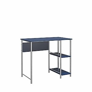 Ameriwood Home Mainstays Garrett Metal Student Computer Desk in Blue