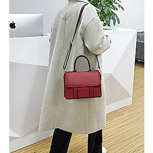 FSD.WG Small Quilted Crossbody Bag,Leather Ladies Shoulder Purses, Classic Satchel Handbag,Phone Wallet Purse for Women