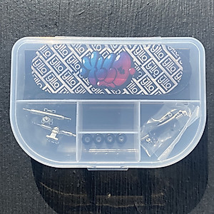 Yllo Simon Dee Complete 5 Ply Wood 100mm x 33mm Fingerboard with Upgraded 32mm Trucks, Lock Nuts, CNC Wheels