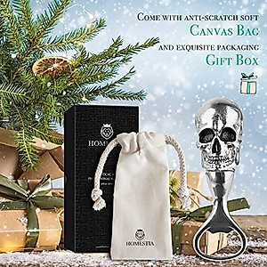Homestia Skull Beer Bottle Opener Bartender Bottle Opener Vintage Dad Gift Birthday Gift for Beer Lovers, Luxury Camping Gifts RV Gifts Cool Kitchen Gadgets