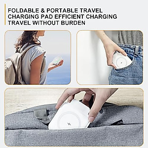 iPhone 15 Wireless Charger,3 in 1 Foldable Magnetic Charging Station for Multiple Devices with 20W iPhone Fast Charger Travel Plug and USB C Cable for iPhone 15 14 13 Pro Max Plus,AirPods,Apple Watch