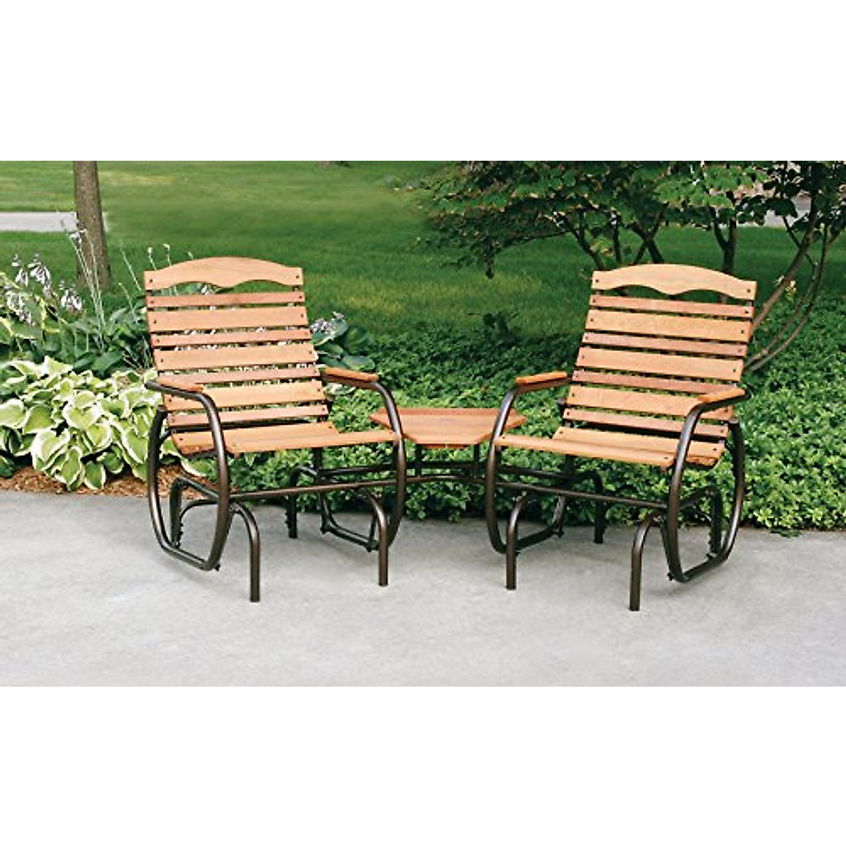 JACK-POST CG-30Z Country Garden Glider Tete-a-Tete, Bronze