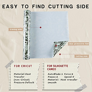 HTVSTD Heat Transfer Vinyl Roll - Hundred Dollars Patterned HTV Vinyl Heat Transfer Vinyl HTV Money Patterned Iron On Vinyl for T-Shirts Heat Transfer Vinyl for Fabrics (12inches*5ft)